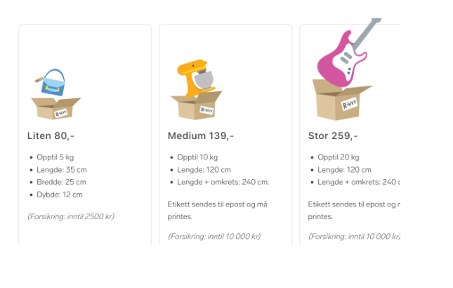 FINN.no | Fiks ferdig - slik velger du riktig pakkestørrelse